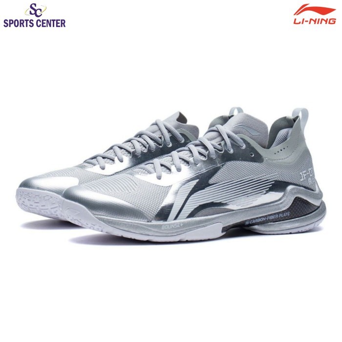 Jual New Sepatu Badminton Lining JF-01 / JF01 Blast Pro AYAS012 Silver | Shopee Indonesia