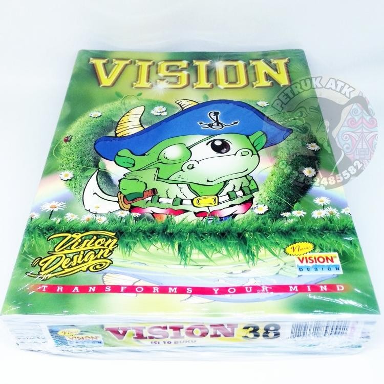 Jual Trend [Pak] Buku Tulis Vision Isi 38 Lembar (10 Pcs) | Shopee ...