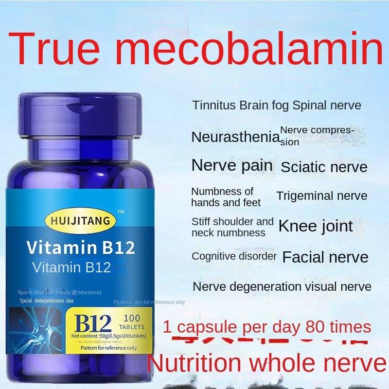 Jual Barang Asli Tablet Mecobalamin Vitamin Impor US B2 B6 B12Asam ...