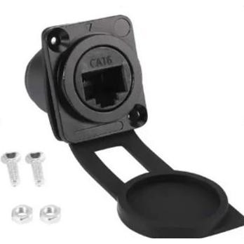 Jual D-TYPE MODULE RJ45 SOCKET CABLE FEMALE SIGNAL CONNECTOR CAT6 ...