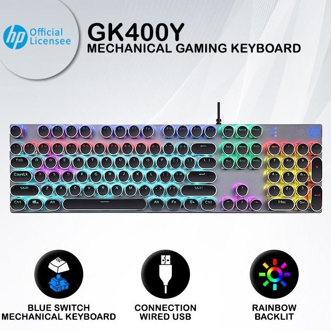 Jual Switch - Keyboard Gaming HP GK400Y - RGB Blue Switch Mechanical ...