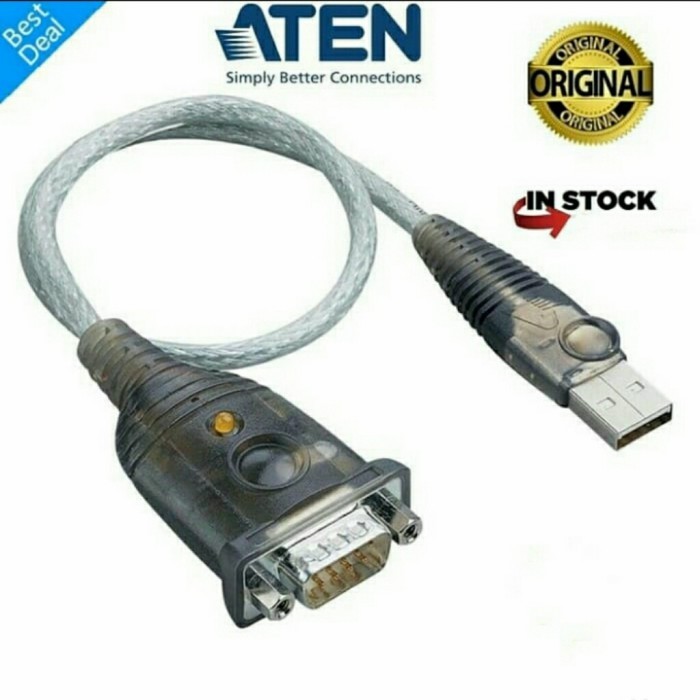 Jual HARGA DISC - aten kabel usb to Serial RS232 db9 uc 232a | Shopee ...