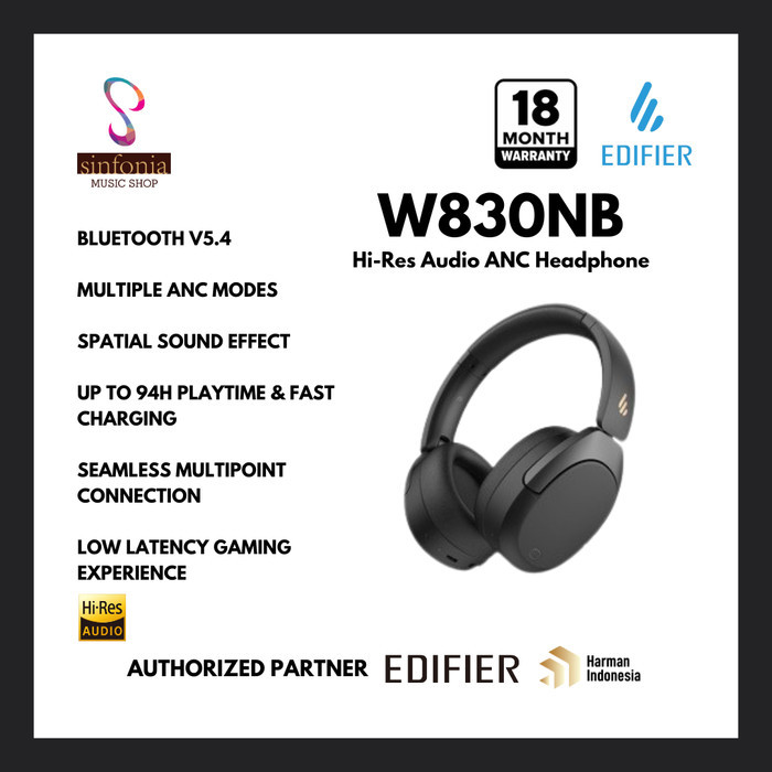 Jual EDIFIER W830NB Hi-Res Audio ANC Headphone | Shopee Indonesia