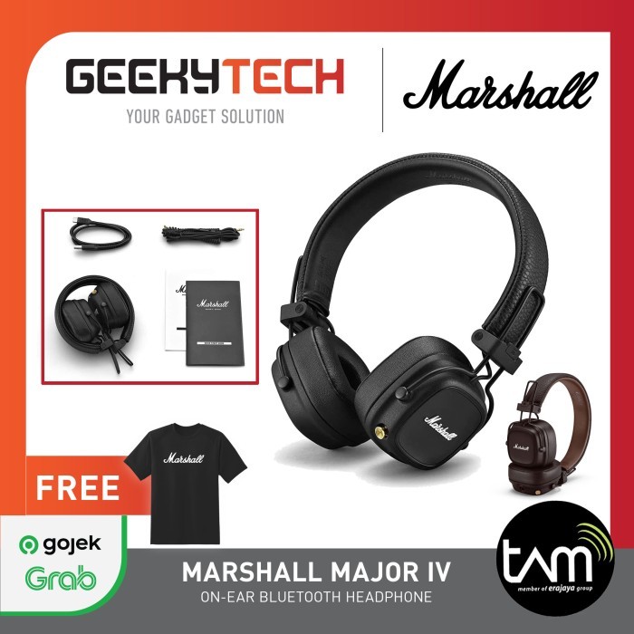Jual Marshall Major IV Bluetooth Headphone Headset Major 4 - ginal ...