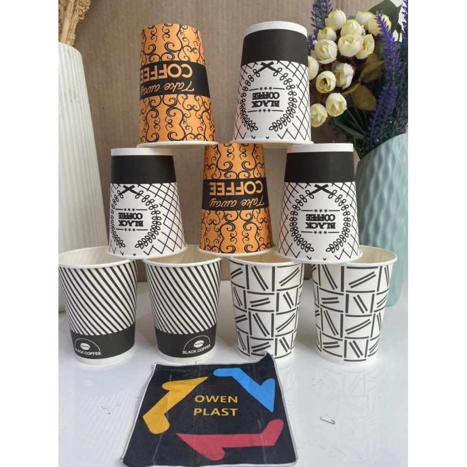 Jual Gelas Kertas/Paper Cup/Gelas Kopi Kertas Motif Termurah 1 Dus 1000 Pcs | Shopee Indonesia