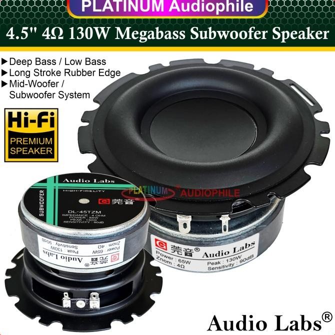 Jual BEBAS ONGKIR - Speaker 4.5 Inch Subwoofer Woofer MEGABASS 4 ohm 4.5" Hifi Audio labs ...
