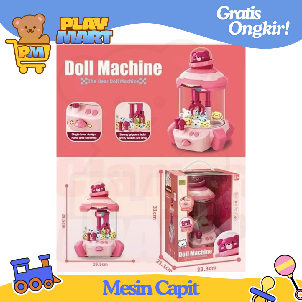 Jual Mainan Anak Mesin Capit Karakter Beruang Mainan Anak Mesin Capit ...