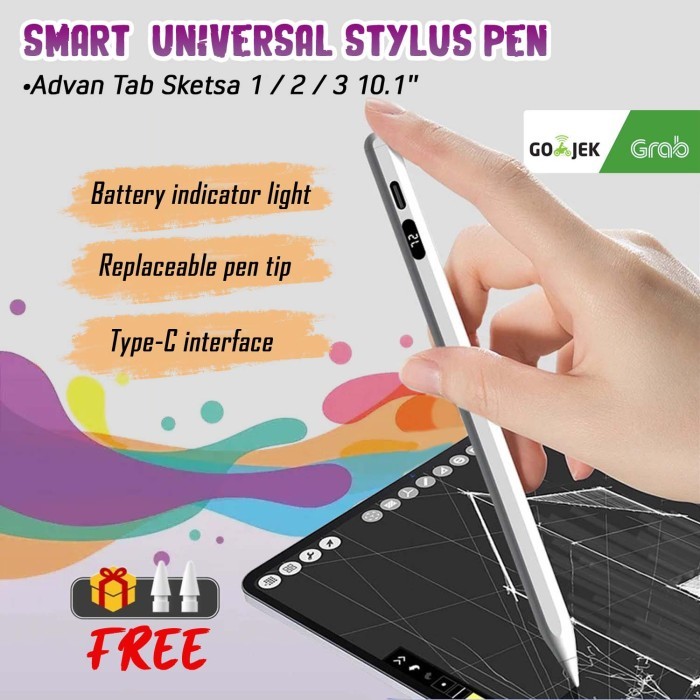 Jual Pencil Advan Tab Sketsa 1 2 3 Stylus Pen Universal Indikator ...