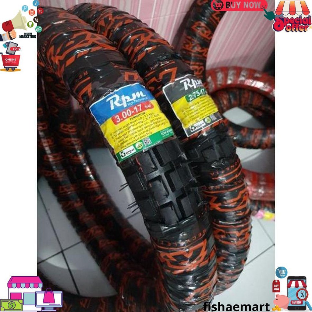 Jual (Gratis Ongkir 100%)Ban Luar Motor Semi Trail Supra Shogun Smash ...