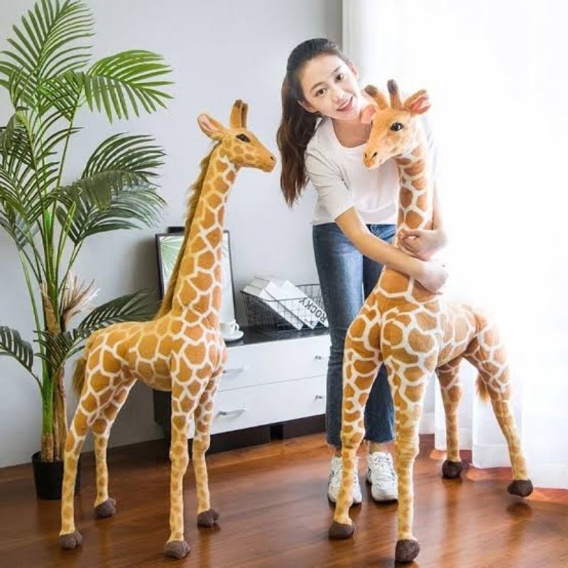 Jual Boneka jumbo BONEKA JERAPAH JUMBO TINGGI 1 METER YELVO HALUS SNI ...