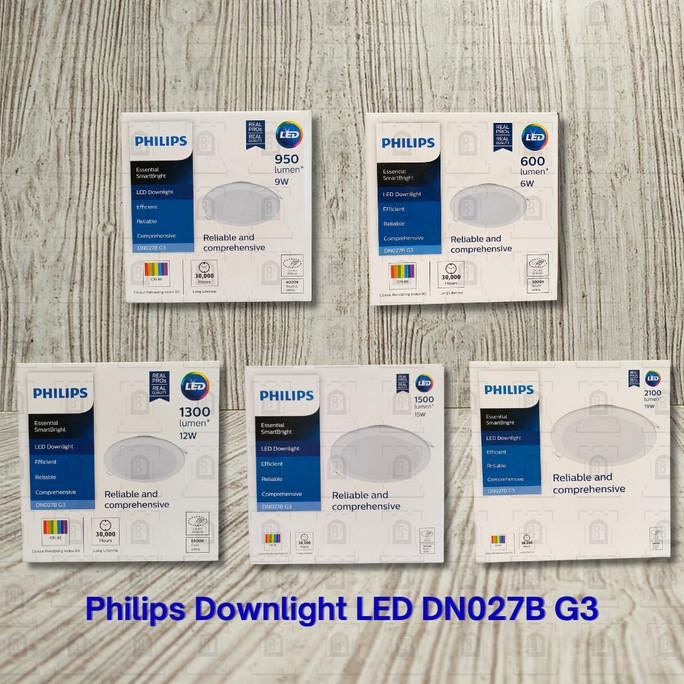 Jual All Varian Philips DN027B G3 6W 9W 12W 15W 19W 220-240V Downlight LED | Shopee Indonesia