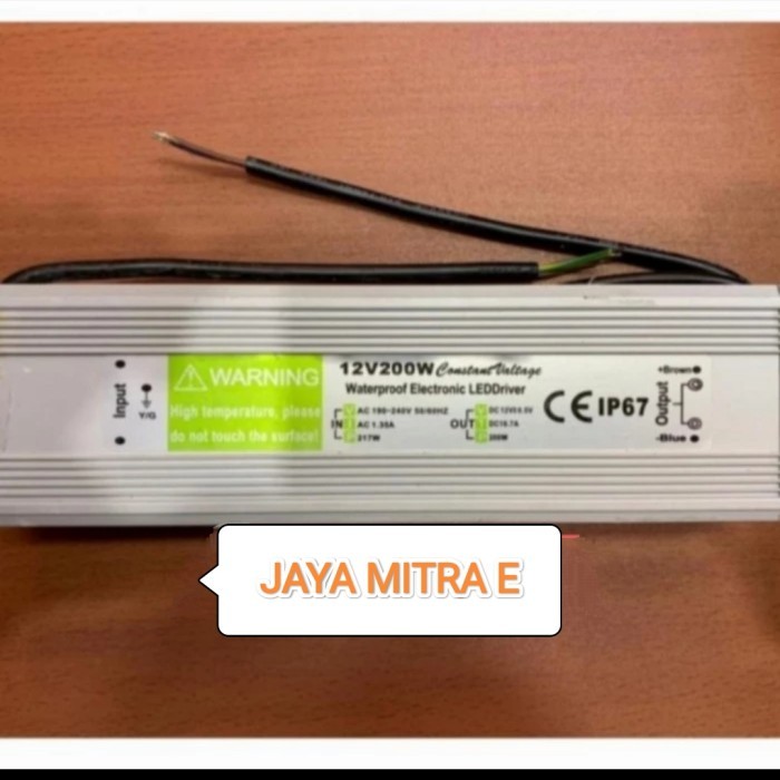 Jual Trafo Adaptor Waterproof 12V 200W Power Supply Celup Dalam Air ...