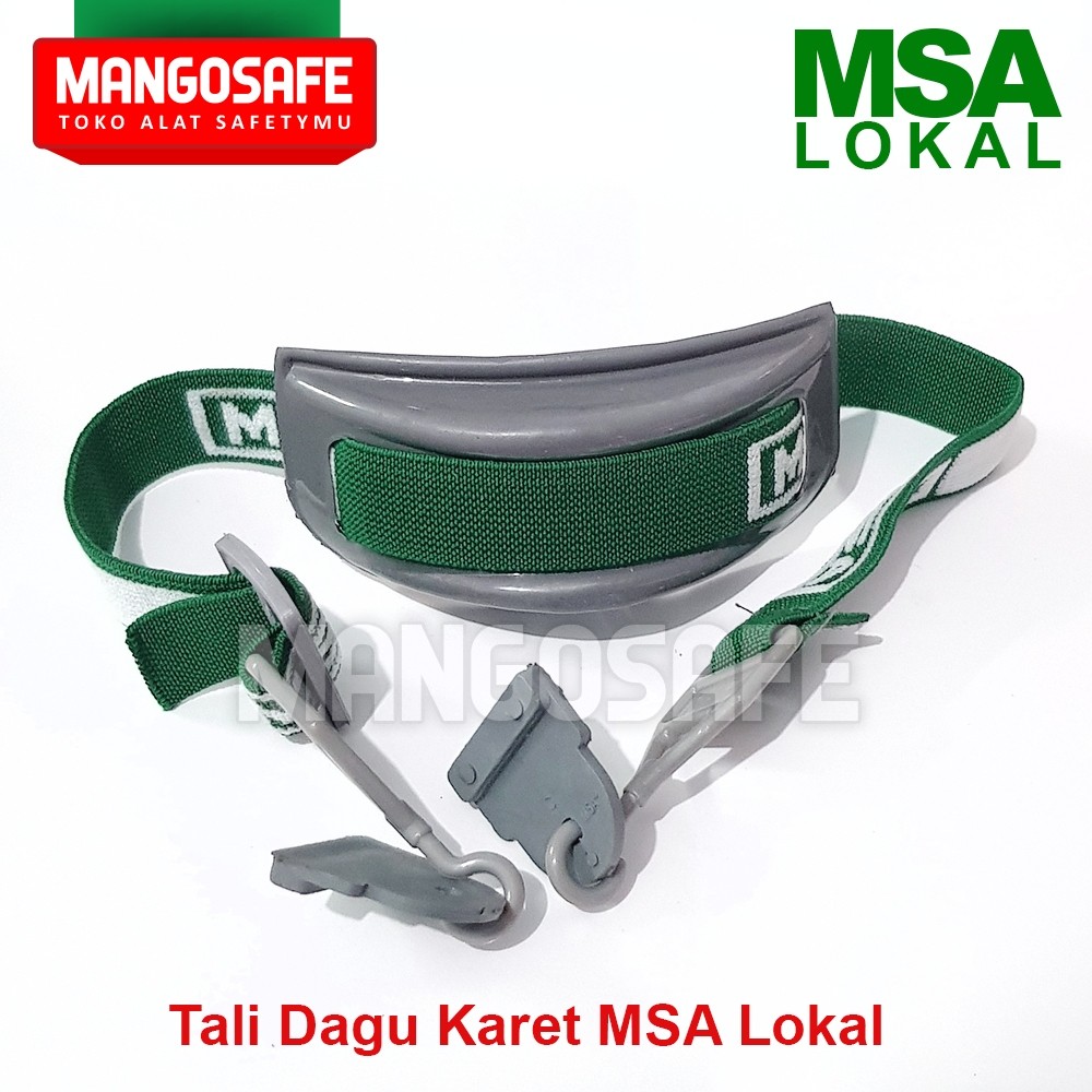 Jual Helm Proyek Tali Dagu Karet Hijau Helm Safety MSA LOKAL / Chin ...