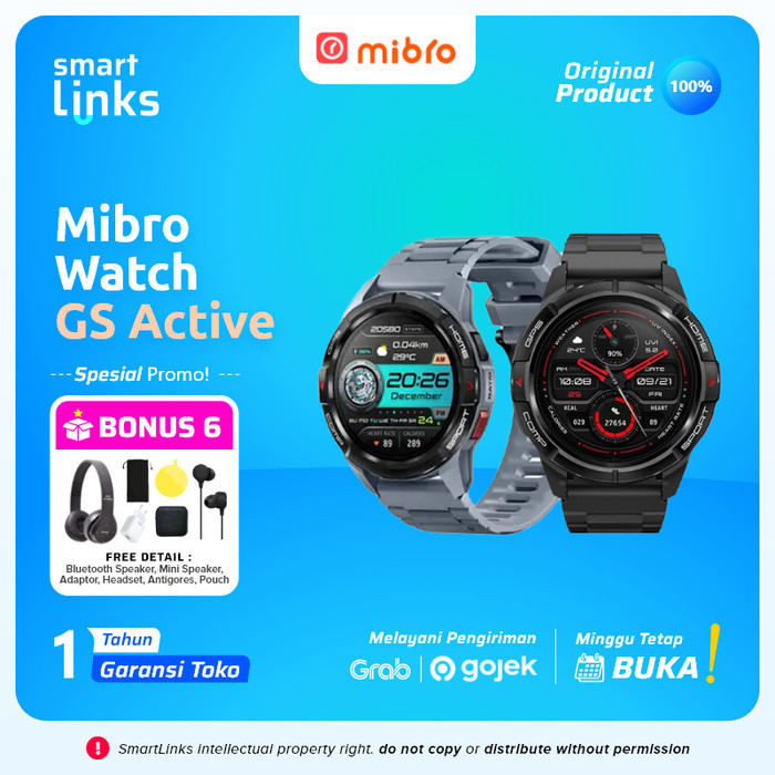 Jual Mibro GS Active AMOLED HD Screen GPS Outdoor Sport Jam Tangan ...