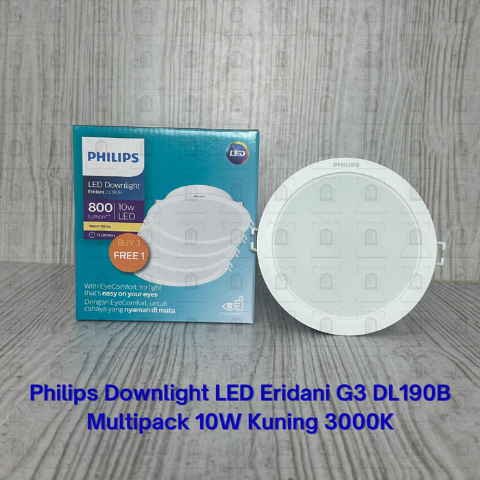 Jual Lampu Philips Downlight Multipack Eridani DL190B Gen3 LED8 D125 ...