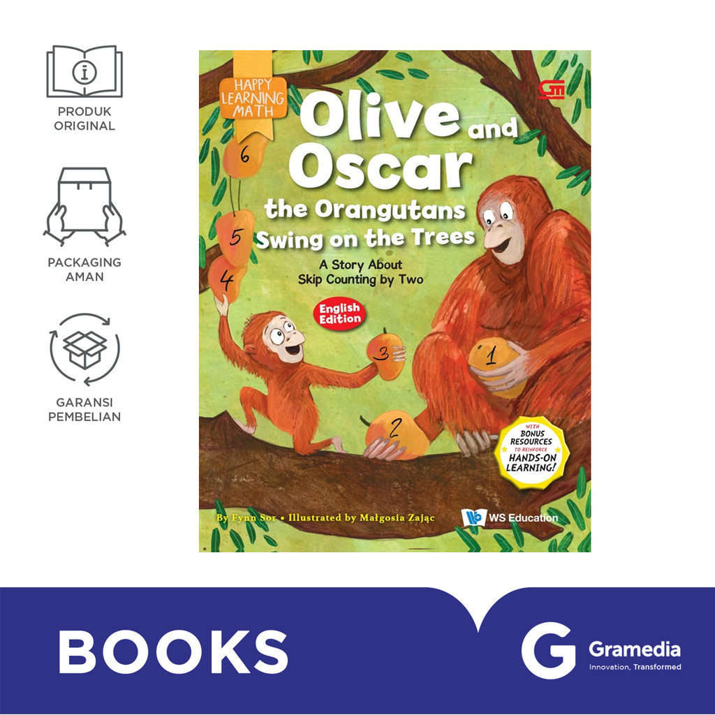 Jual Happy Learning Math: Olive and Oscar and the Orangutans | Shopee ...