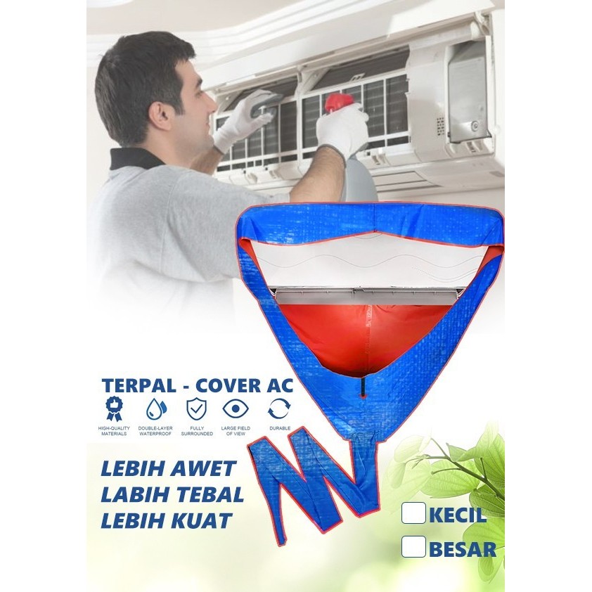 Jual PLASTIK CUCI AC MODEL TERPAL / COVER CUCI AC BEBAS PILIH UKURAN ...