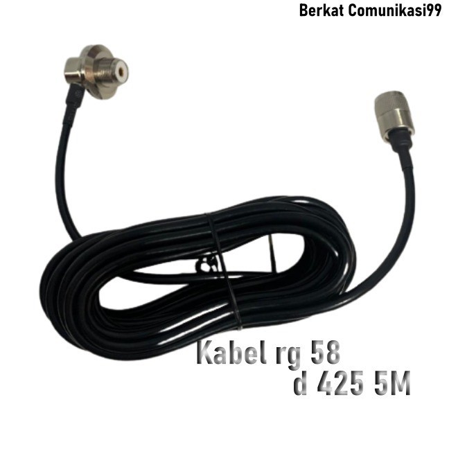 Jual KABEL ANTENA HT & RADIO RIG RG58 5 METER PLUS 2 CONECTOR | Shopee Indonesia