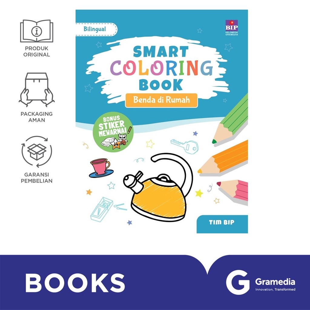 Jual Buku Smart Coloring Book: Benda Dirumah | Shopee Indonesia