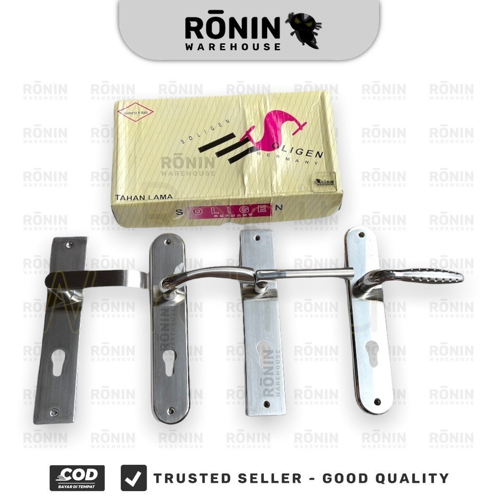 Jual SOLIGEN Gagang Handle Pegangan Kunci Pintu Rumah Door Set ...
