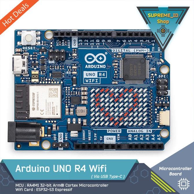 Jual BEBAS ONGKIR - Arduino Uno R4 Wifi Minima ESP32-S3 RA4M1 32-bit ...