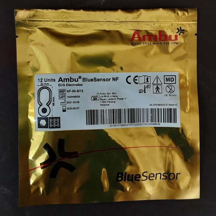 Jual AMBU ECG ELECTRODES - BLUESENSOR NF (ANAK) | Shopee Indonesia