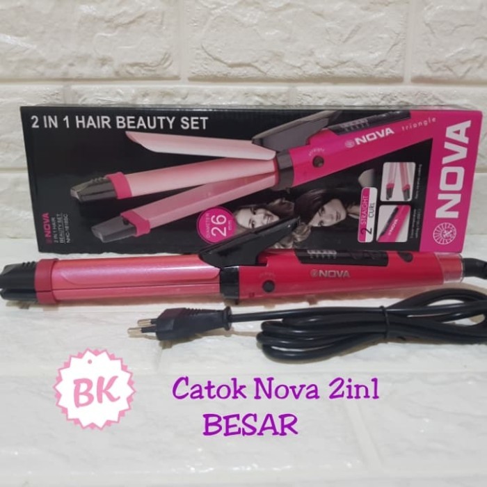 Jual Besar Catok Rambut Nova 2 In 1 Curly Catokan Pengeriting 2In1 | Shopee Indonesia