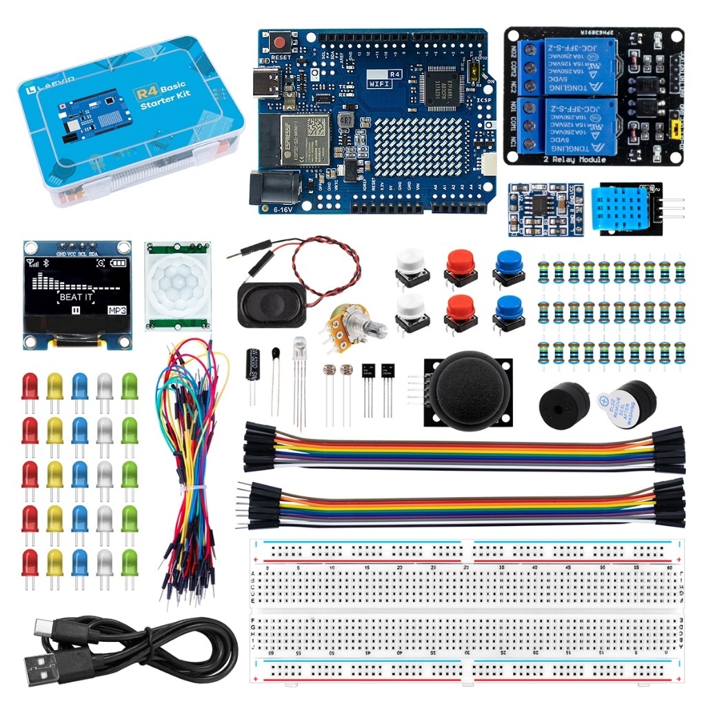 Jual Lafvin Arduino Uno R4 Kit Pemula Dasar Dengan Papan Tempat
