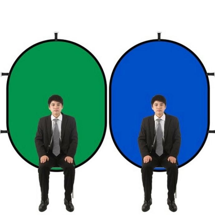 Jual Portable Backdrop 2in1 - Green & Blue Screen 150x100cm | Shopee ...