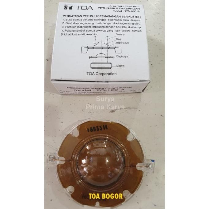 Jual Spul TOA ZG-10C-A Pengeras Suara / Diaphragm 15 Watt | Shopee Indonesia