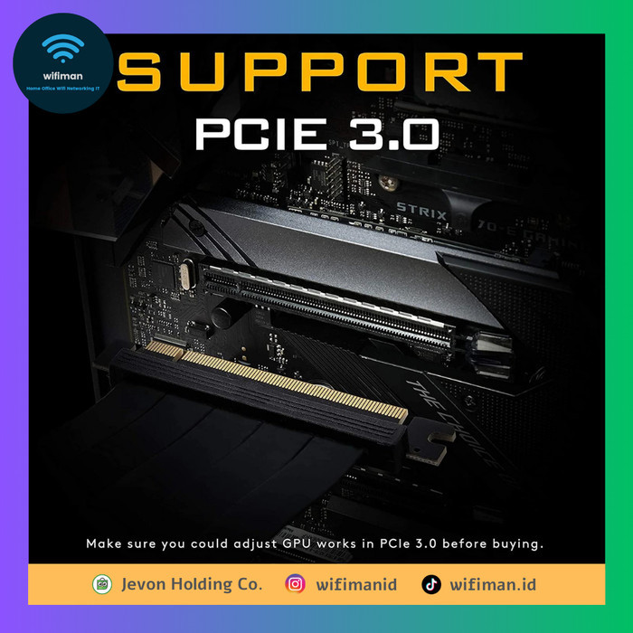 Jual Promo Ezdiy Argb Vertical Gpu Mount Pcie Gen 3.0 Riser Vga Rtx ...