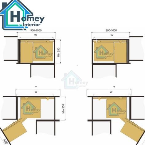 Jual VITCO Magic Corner Kitchen Rack/ Rak Sudut dapur Kabinet 900 ...