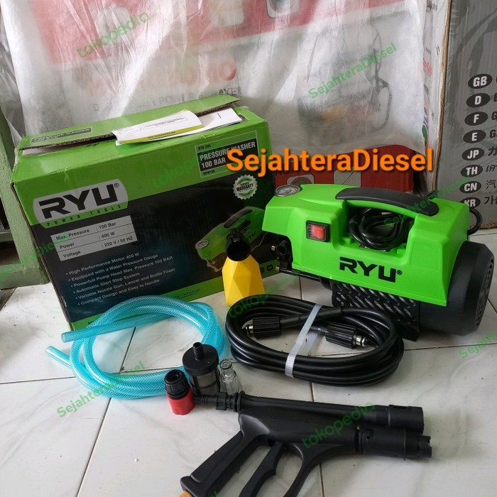 Jual Grosir Ryu Tekiro 100Bar Steam Jet Cleaner Listrik Presure Washer ...