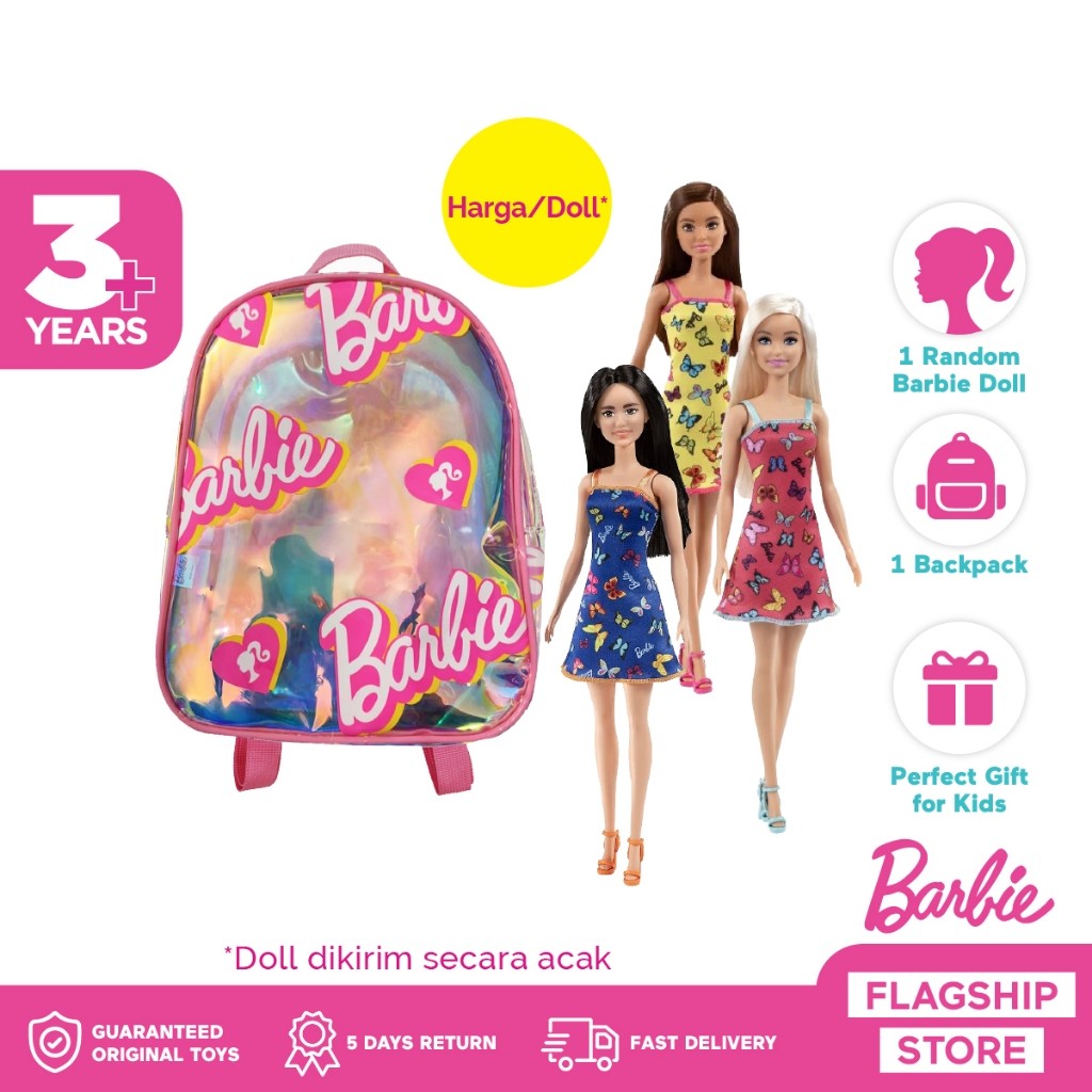 Jual Barbie Bag Gifting Set New Co-pack - Mainan Boneka Anak Perempuan ...