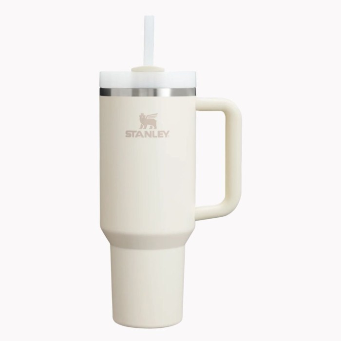 Jual Stanley Tumbler White 40 oz handle Straw THE QUENCHER H2.0 ...