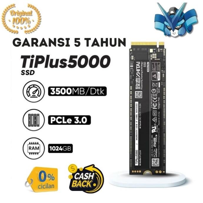 Jual PROMO ZHITAI SSD TIPLUS5000 1024GB M.2 NOTEBOOK DESKTOP SSD M2 SOLID STATE DRIVE SSD M.2 ...