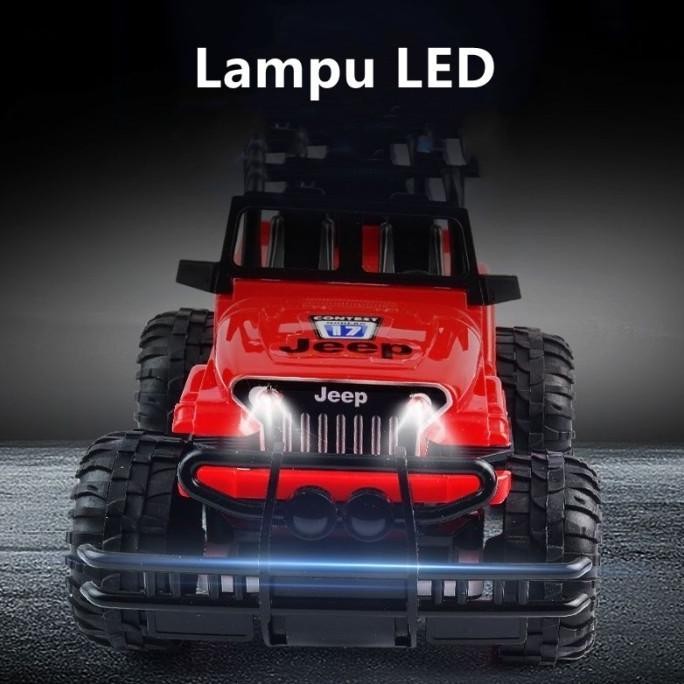 Jual Mainan Anak Mobil Remote Control Offroad Jeep Wrangler Vehicycle 1 ...