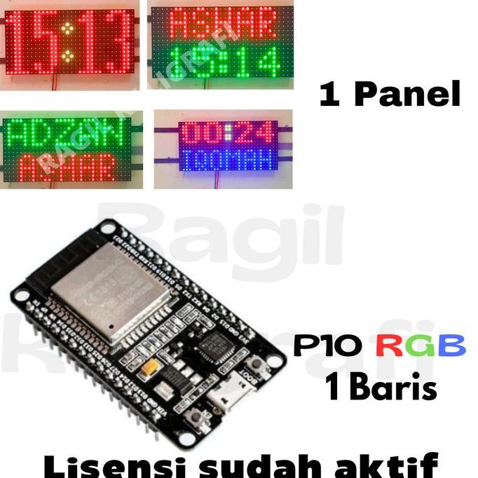 Jual Esp 32 isi firmware jws P10 RGB 1 baris khalifah jws esp - esp32 isi program jws versi ...
