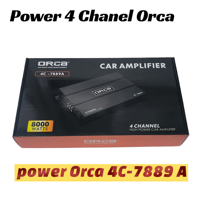 Jual Power Car Audio Orca 4C-7889 A - 4 CH Power Mosfet ORCA -Dinasti ...