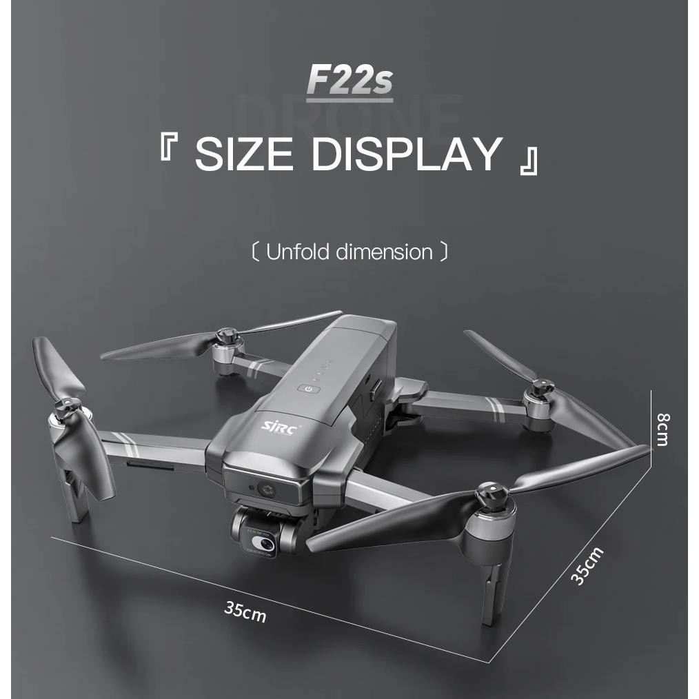 Jual f22s 4k pro drone with camera obstacle avoidance 3.5km 2-axis eis ...