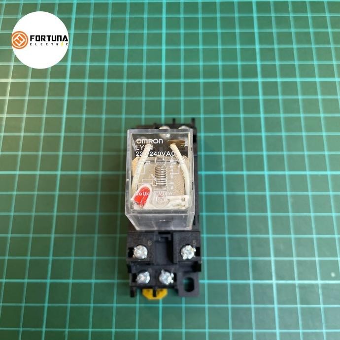 Jual Promo 1 SET - Omron Relay LY2N Coil 220/240VAC + Omron Socket PTF08A-E COD | Shopee Indonesia