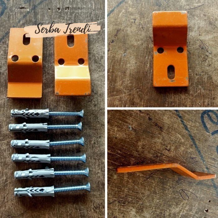 Jual BRACKET BRAKET HANGER GANTUNGAN WASTAFEL KOMPLIT DENGAN SEKRUP ...