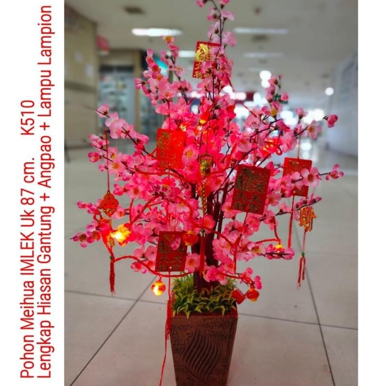Jual GHT Pohon imlek besar 87 cm angpao sincia sakura mehwa murah ...