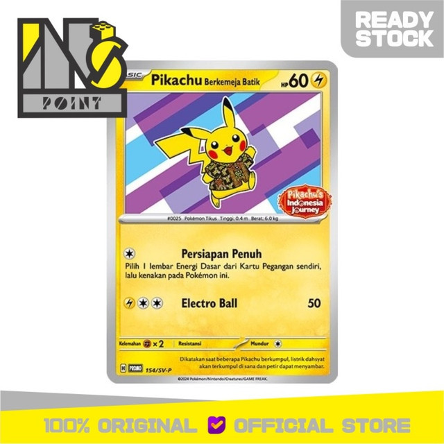Jual Pokemon TCG Indonesia - Pikachu Berkemeja Batik Xatu | Shopee Indonesia
