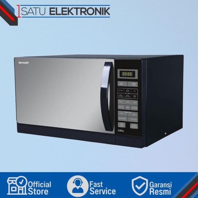 Jual Sharp R-728R Compact Grill Microwave Oven 25L Original Dan Terpercaya | Shopee Indonesia