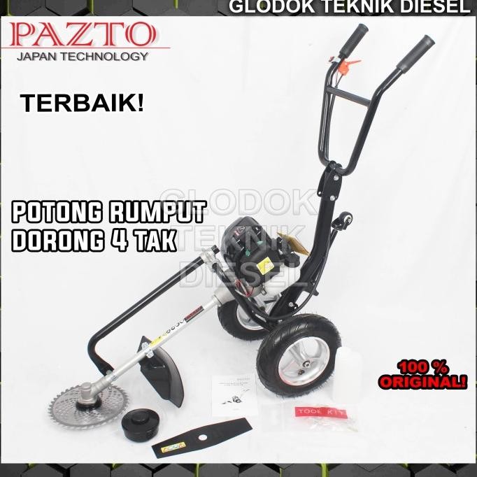 Jual PAZTO Mesin Potong Rumput Dorong 4 Tak 435 Bensin Lawn Mower ...
