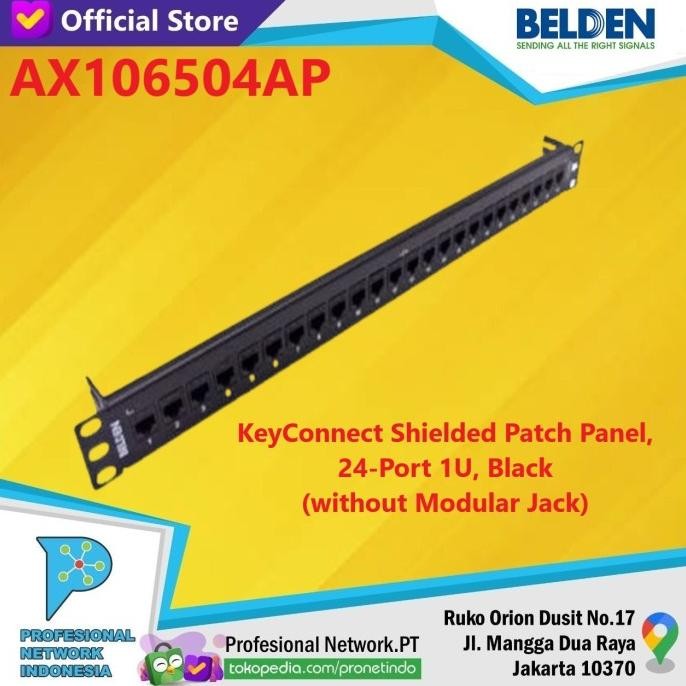 Jual BELDEN BLANK PATCH PANEL 24 PORT CAT-5E / CAT-6 AX106504AP ...