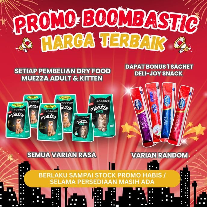 Jual CAT FOOD MUEZZA 900 GR HALAL MAKANAN KUCING PREMIUM ORIGINAL ...