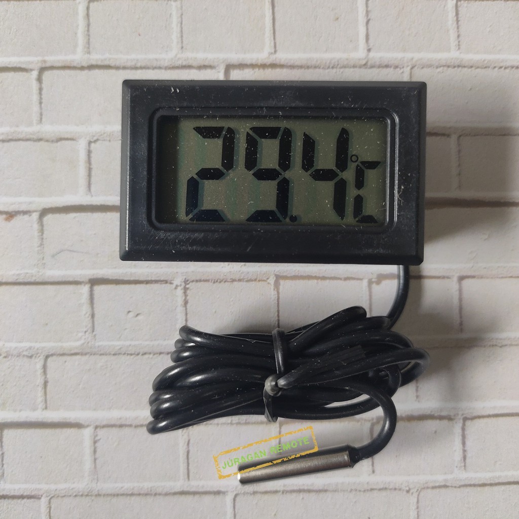 Jual Digital Mini Thermometer / Termometer Kecil dengan Probe / Kabel ...