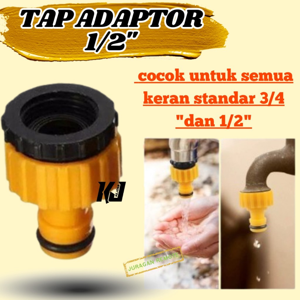 Jual Konektor Kran Adaptor Kran Konektor Quick Connect Pipa 1/2" 3/4 ...